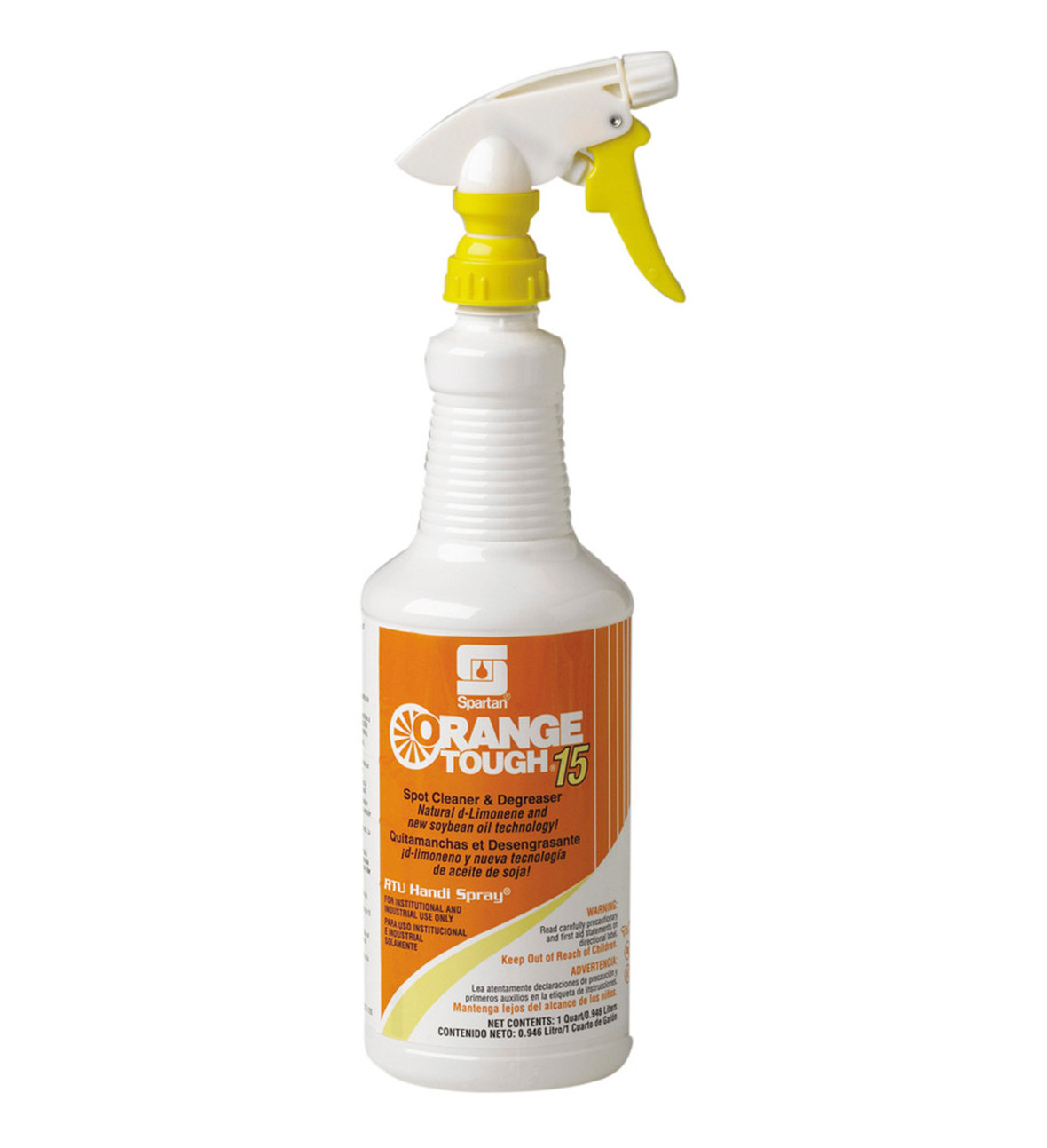 Spartan Orange Tough 15 Spot Cleaner & Degreaser, Citrus Scent, 1 Quart ...