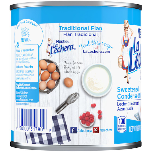 Nestle La Lachera Sweetened Condensed Milk, 14 Oz., 24/Case