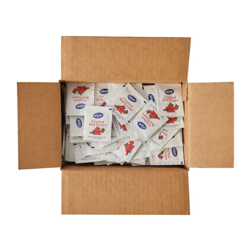 N'Joy Crushed Red Pepper, 1 Gram - 500 Per Case