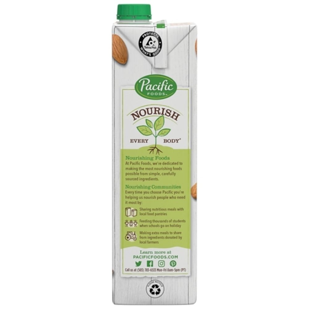 Pacific Foods Organic Original Almond Milk, 32 fl oz - 12 Per Case