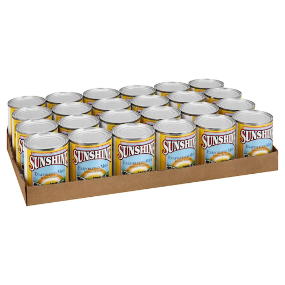 Sunshine Evaporated Milk, 12 Fluid Ounces, 24 Per Case
