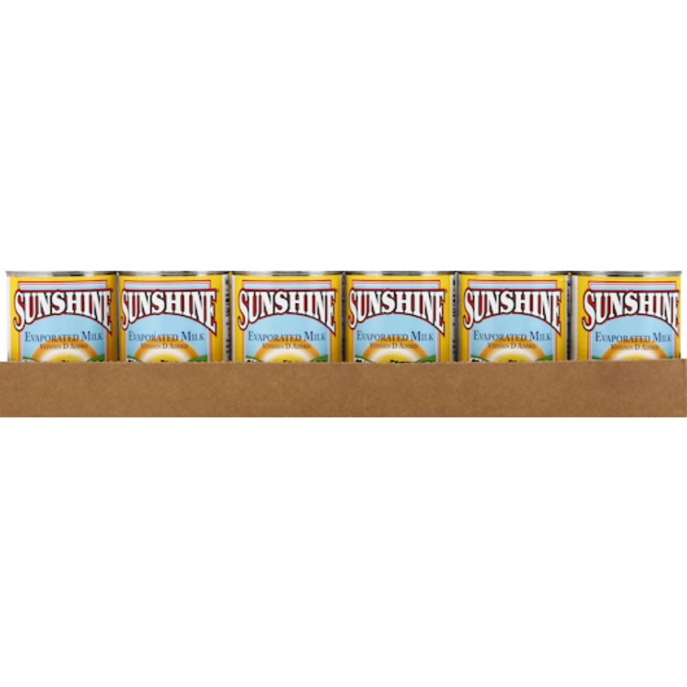 Sunshine Evaporated Milk, 12 Fluid Ounces, 24 Per Case