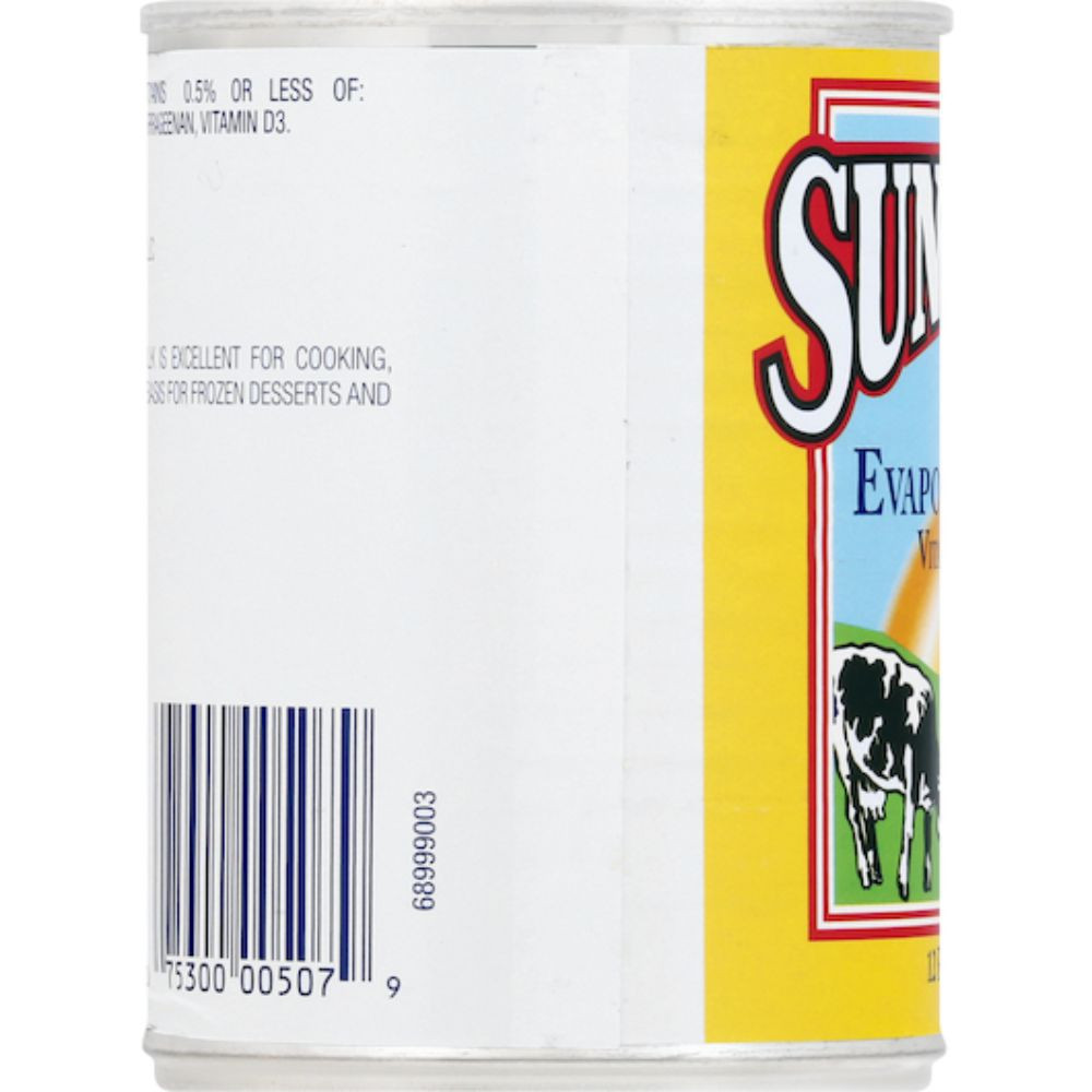 Sunshine Evaporated Milk, 12 Fluid Ounces, 24 Per Case