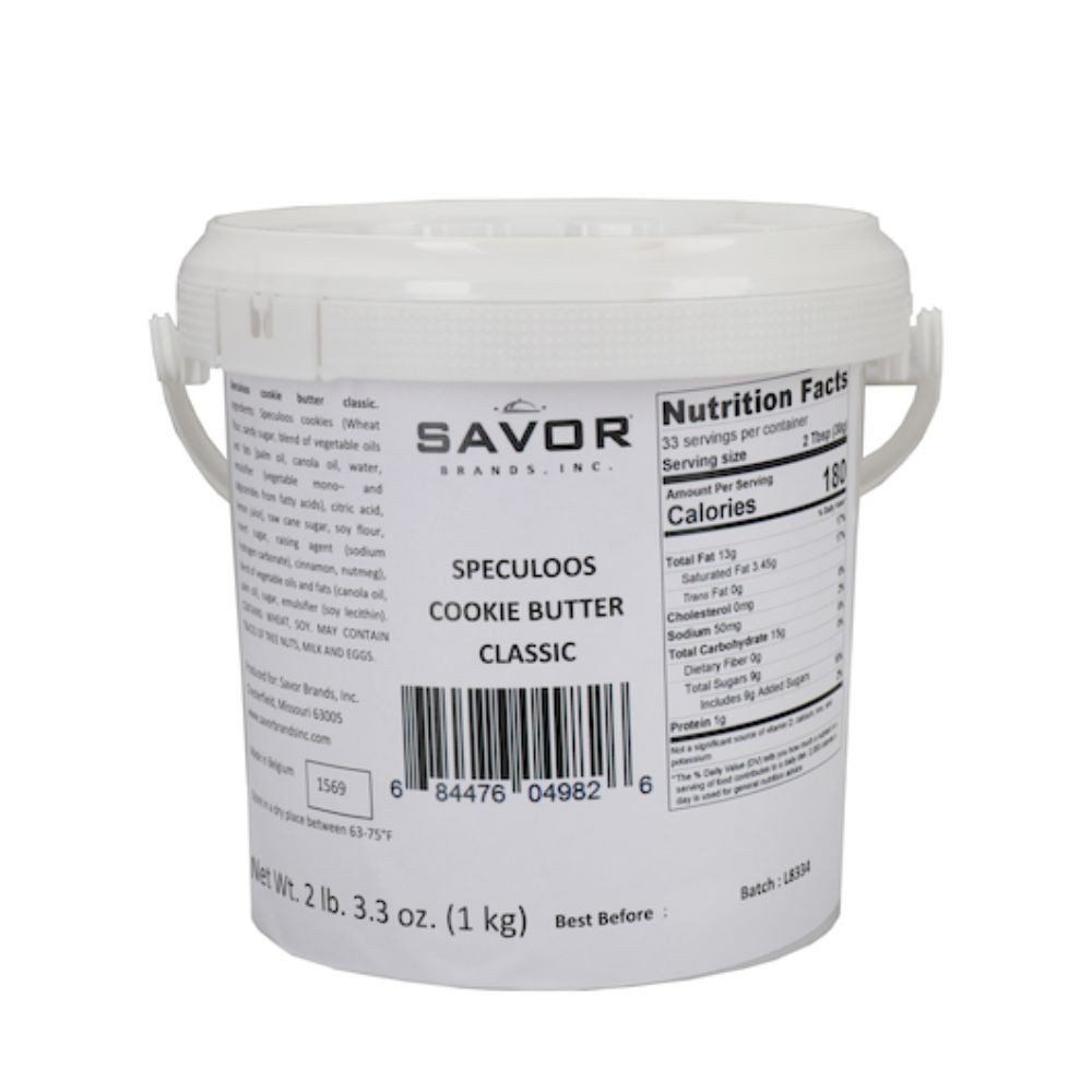 Savor Imports Speculoos Cookie Butter Classic, 1 Kilogram, 6 Per Case