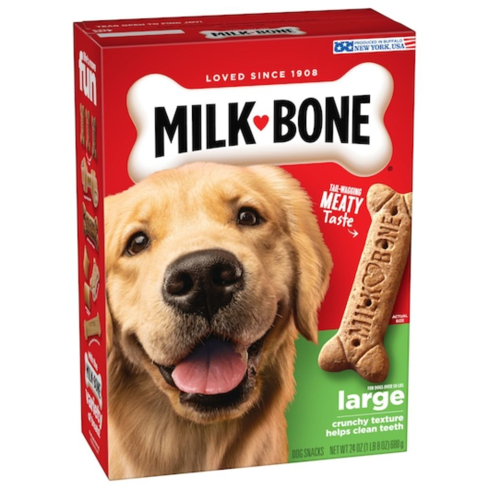 Milk Bone Dog Treats Original Biscuit Large, 24 Ounce, 12 Per Case