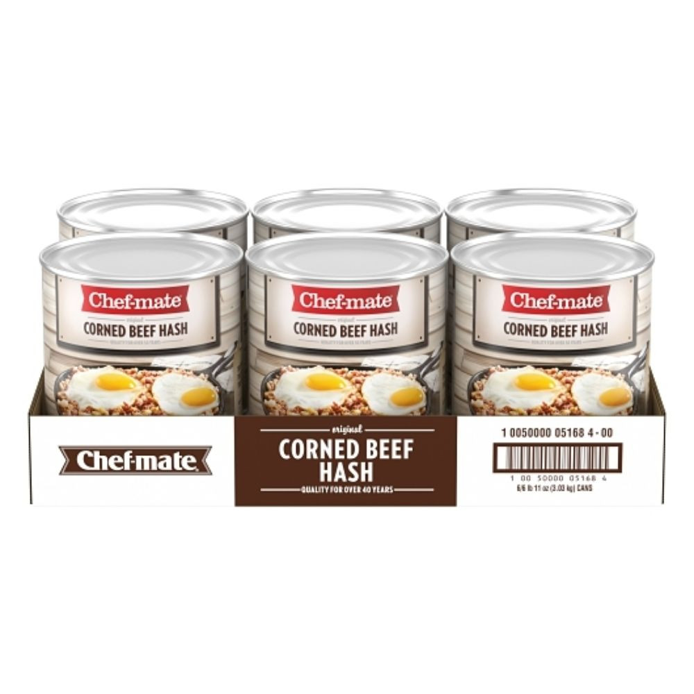 Chef-Mate Corned Beef Hash, 107 Ounce, 6 Per Case