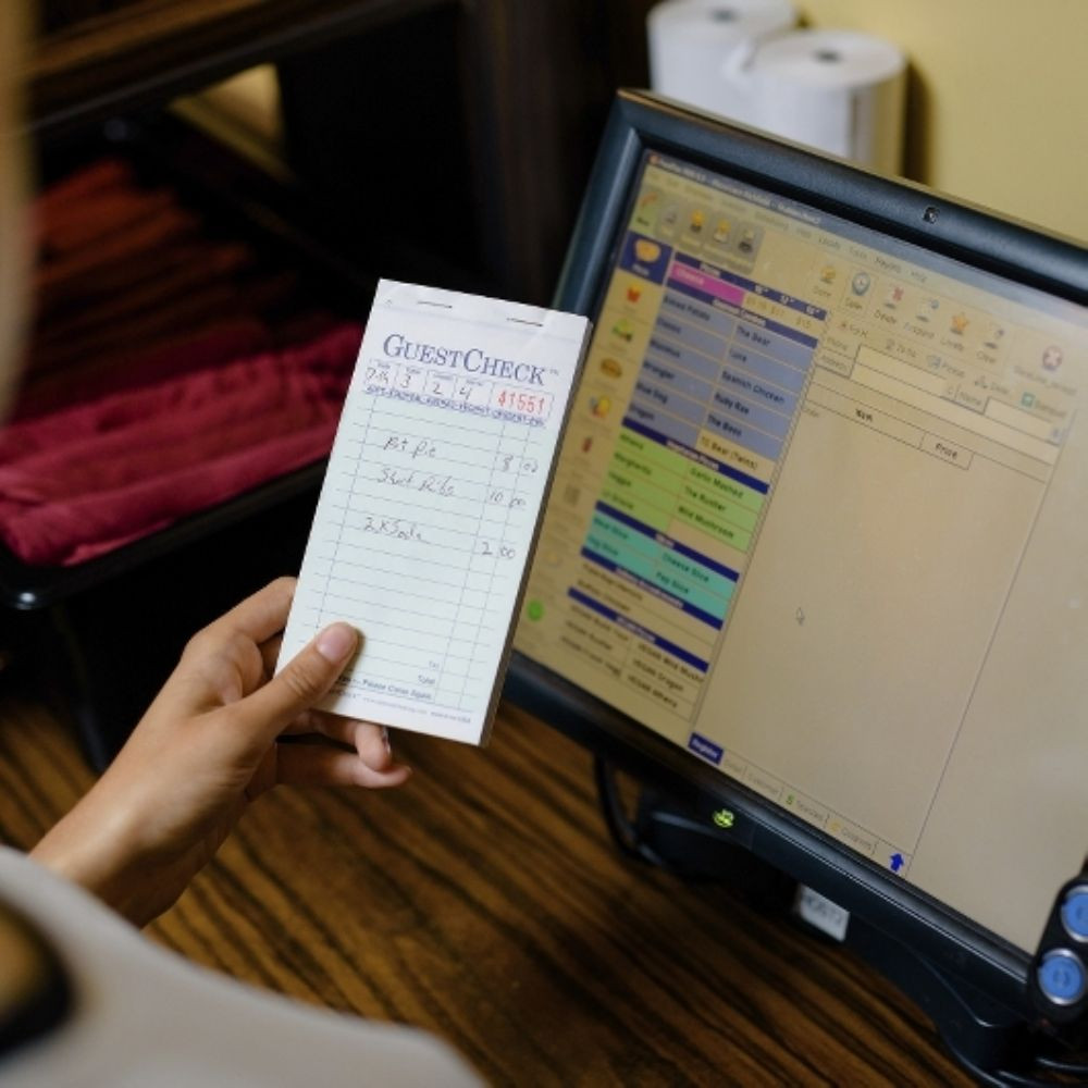 National Checking 3.5 Inch X 6.75 Inch 2 Part Carbonless Green Guest ...