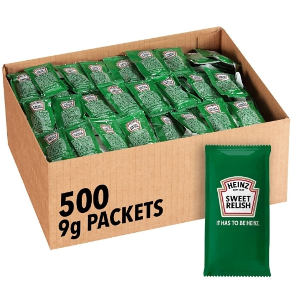 Heinz Sweet Relish Single Serve, 9 Grams, 500 Per Case