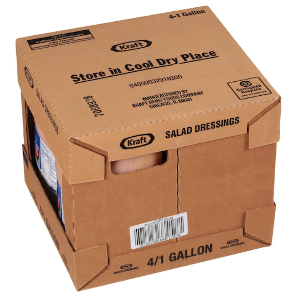 Kraft Zesty Italian Dressing Bulk, 1 Gallon, 4 Per Case