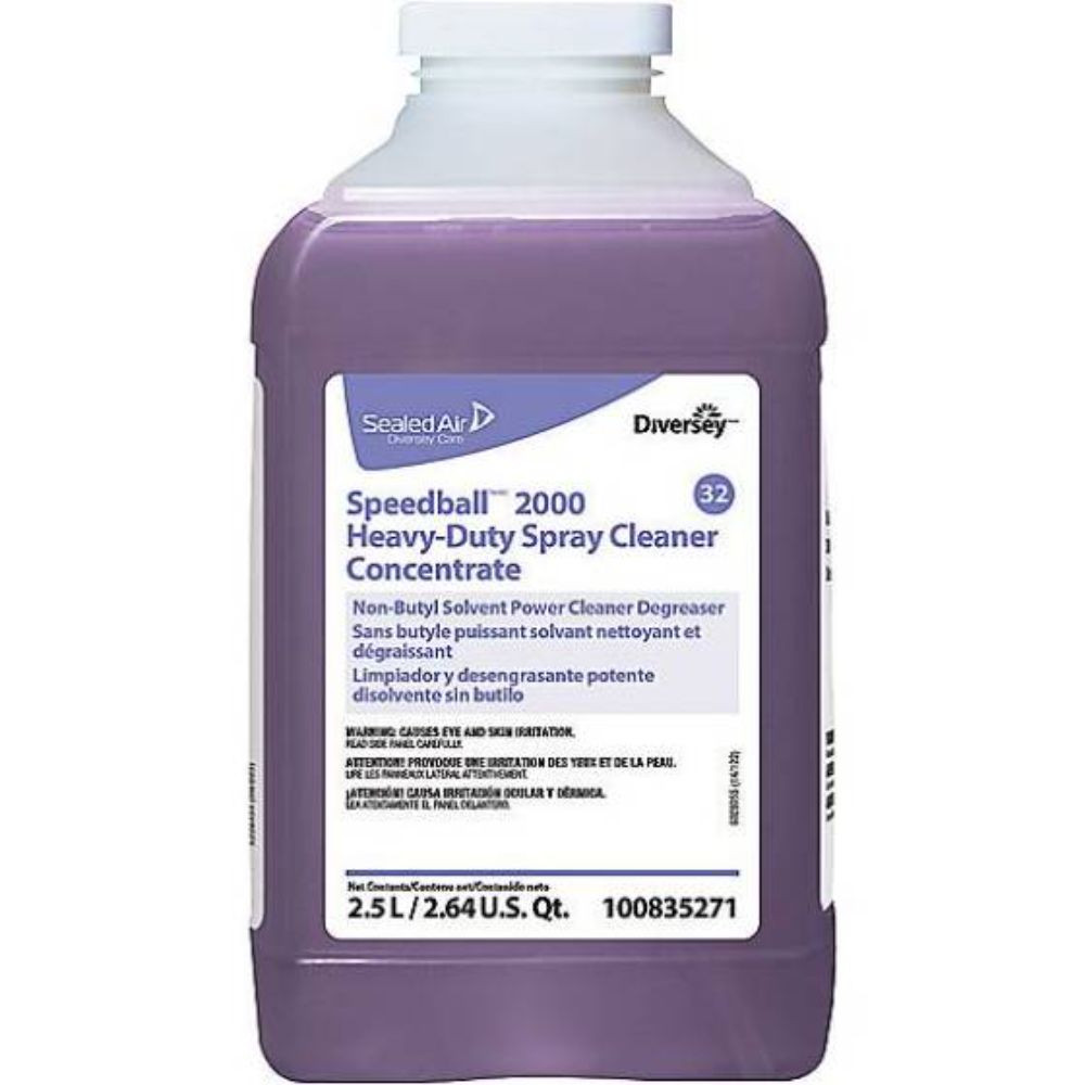 CLEANER, SPEEDBALL HEAVY DUTY SPRAY, J-FILL, DIVERSEY, 2.5L, 2/CT