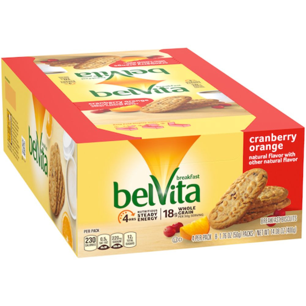 Belvita Cranberry Orange, 1.76 Ounce, 8 Per Box, 8 Per Case