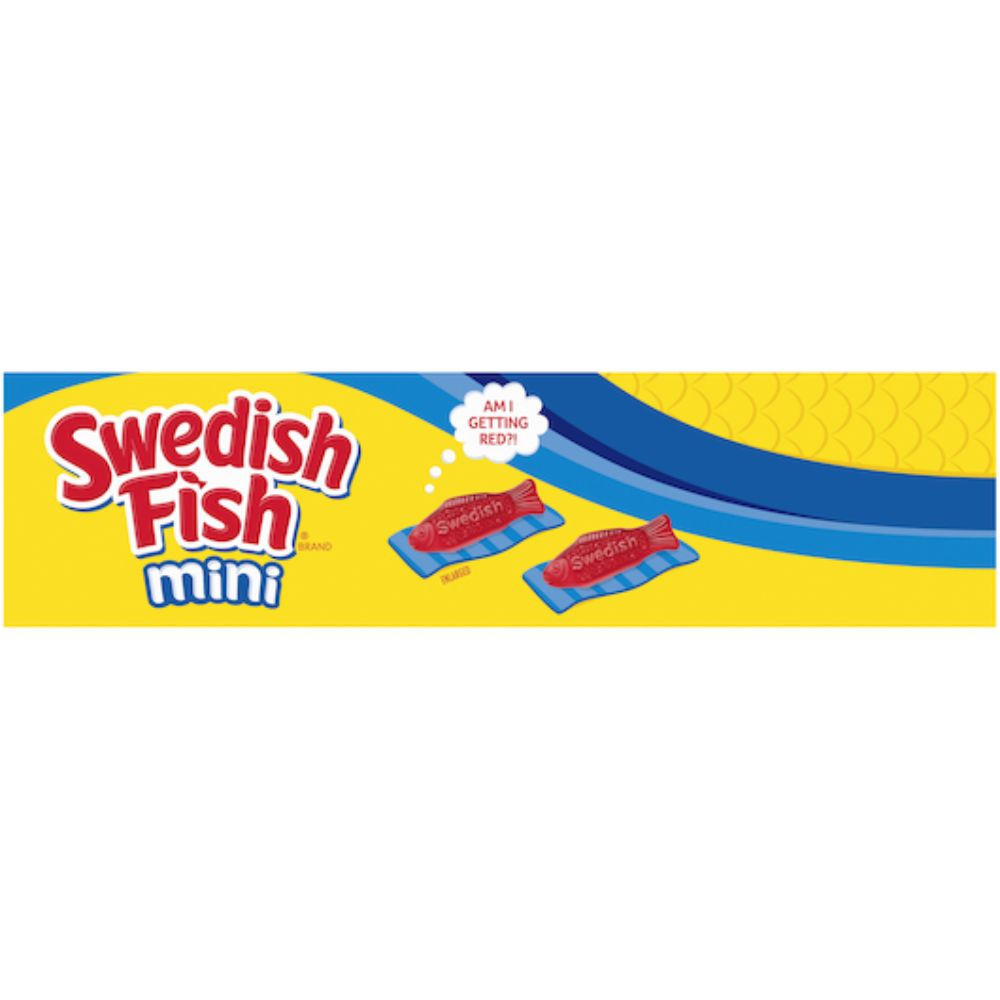 Swedish Fish Mini Candy, 2 Ounces, 24 Per Box, 12 Boxes Per Case
