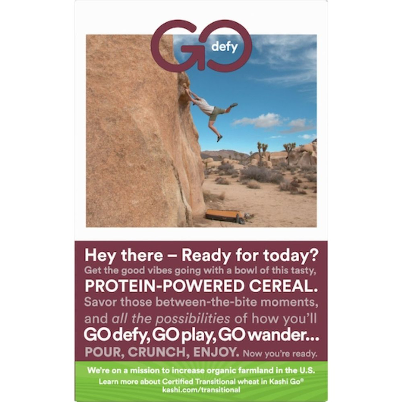 Kashi Go Lean Crunch Cereal, 13.8 Ounce, 12 Per Case