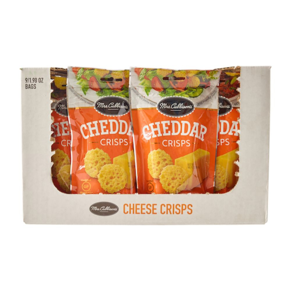 Mrs. Cubbison's Cheddar Cheese Crisps, 1.98 Ounces, 9 Per Case