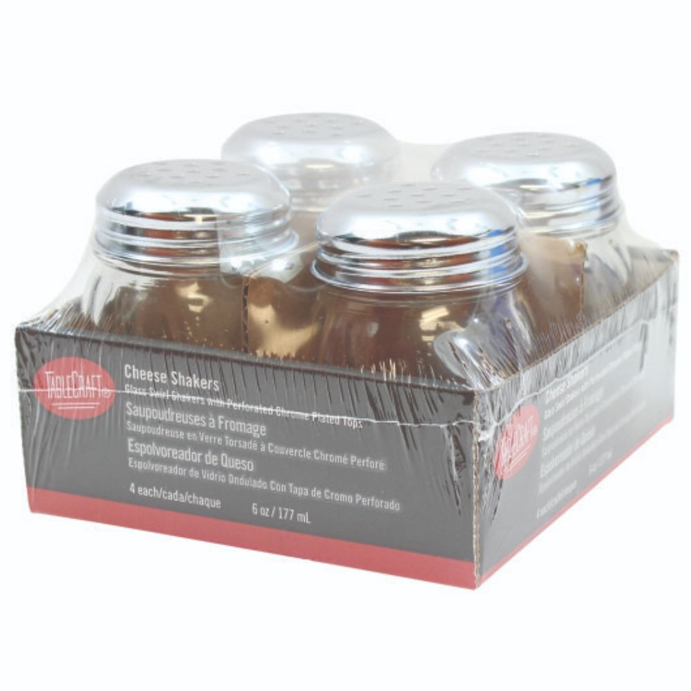 Tablecraft 6 Ounce Cheese Shaker, 4 Count, 6 Per Case