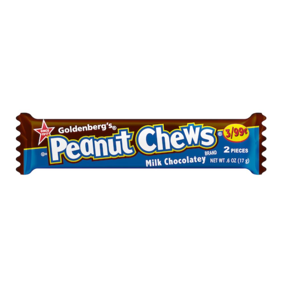 Peanut Chews Milk Chocolate Pre-Priced Stand Up Display, 0.6 Ounces, 24 ...