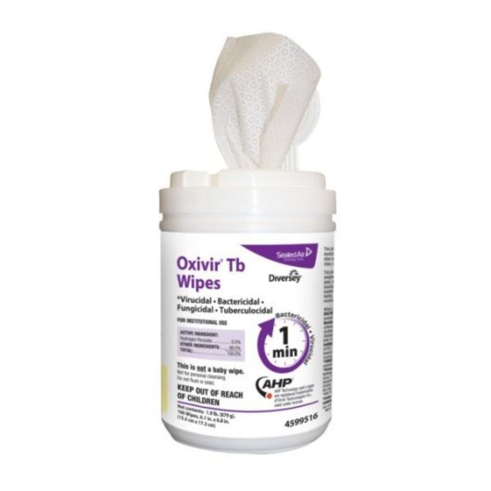 Diversey Oxivir Wipes Ahp. Cleaner & Disinfectant, 12 Per Case