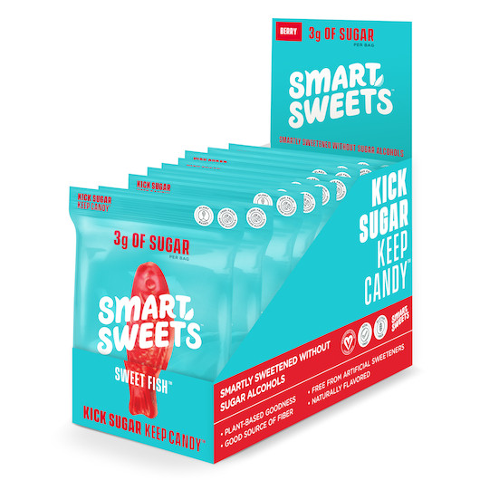 Smartsweets Sweet Fish Gummy Candy, 1.8 Ounce, 12 Per Box, 6 Per Case
