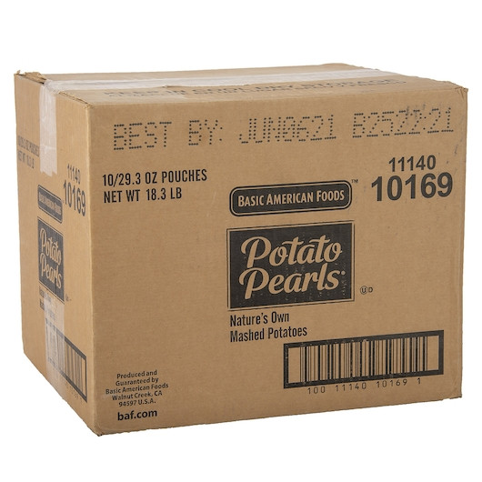 Basic American Foods Potato Pearls Natures Own's Mashed Potatoes, 29.3 ...