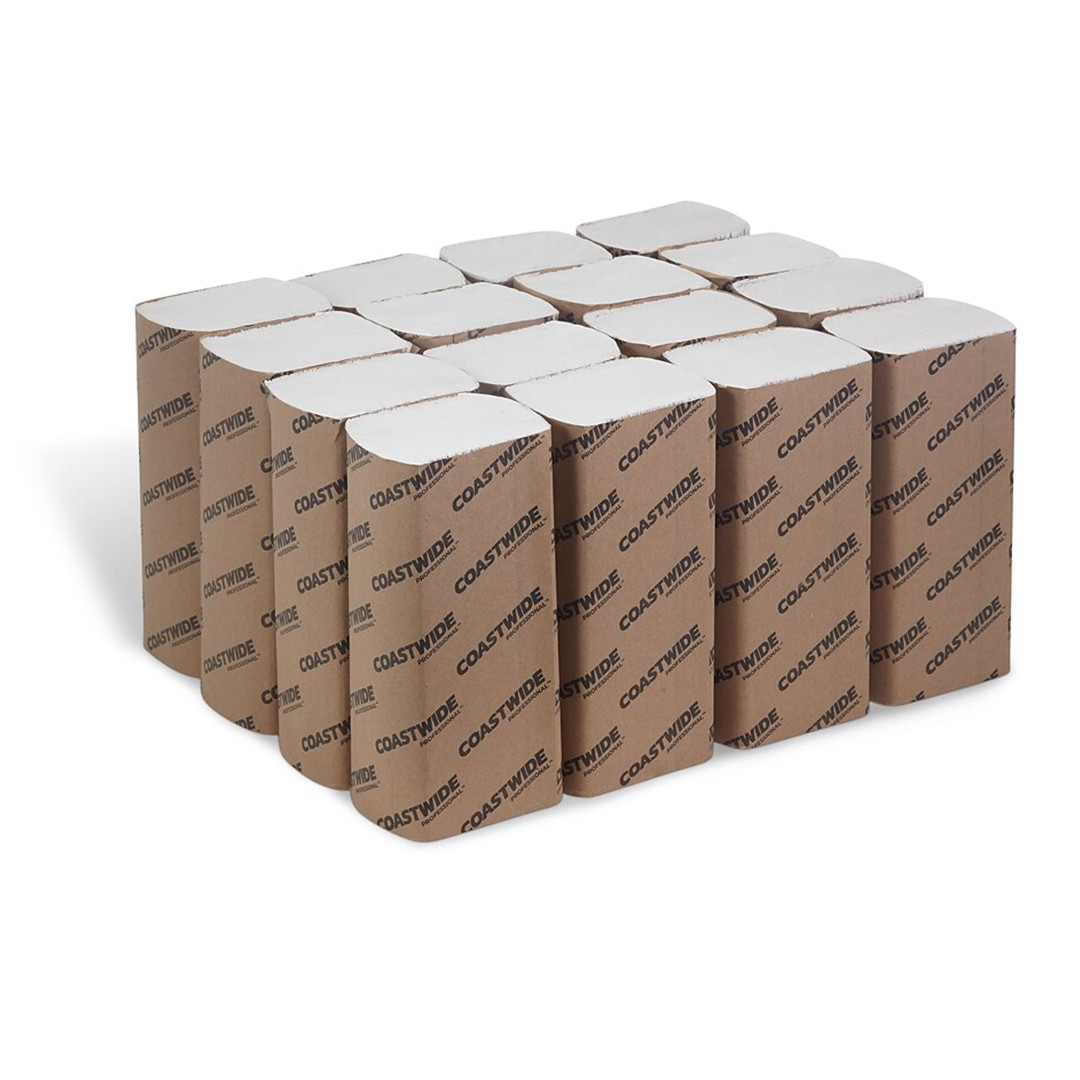 Coastwide Professional™ Multifold Paper Towels, 1-Ply, 250 Sheets/Pack ...