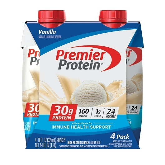 Premier Protein Vanilla Protein Shake, 11 Fluid Ounce, 12 Per Case
