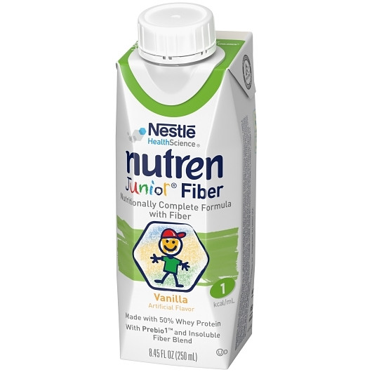 Nutren Junior Fiber Pediatric Vanilla Formula 1, 8.45 Fluid Ounce, 24 ...