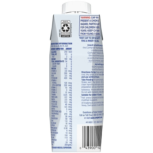 Compleat Pediatric Pediatric - Liquid Peds Tube Feeding Formula, 8.45 ...