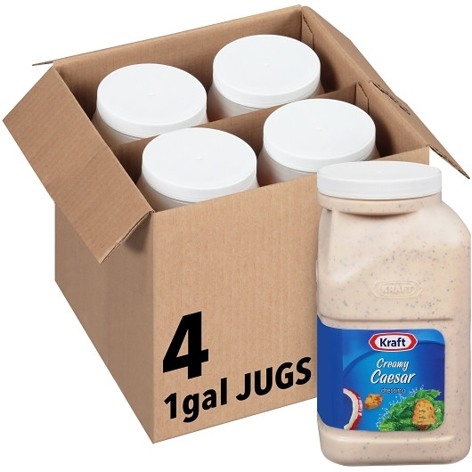 Kraft Creamy Caesar Dressing Bulk, 1 Gallon, 4 Per Case