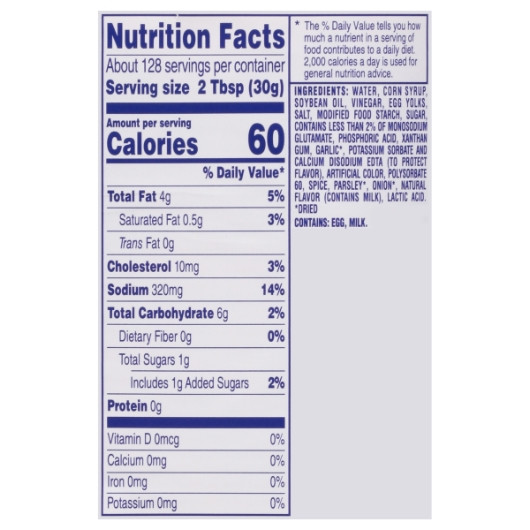 Kraft Light Done Right Ranch Dressing Bulk, 1 Gallon, 4 Per Case