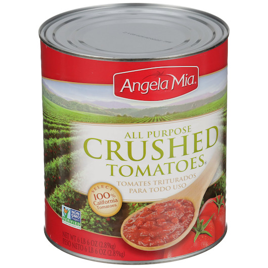 Angela Mia Crushed Tomatoes, 102 Ounce, 6 Per Case