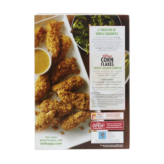 Kellogg's Corn Flakes Cereal Giant Size Box, 24 Ounce, 8 Per Case