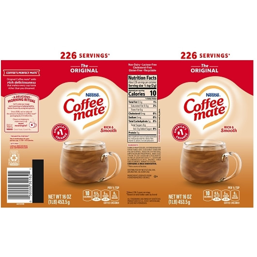 Coffee-Mate The Original Powder Creamer, 16 Ounces, 12 Per Case