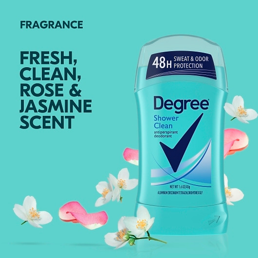 Degree Women's 24 Hour Shower Clean Anti-Perspirant Deodorant Invisible ...