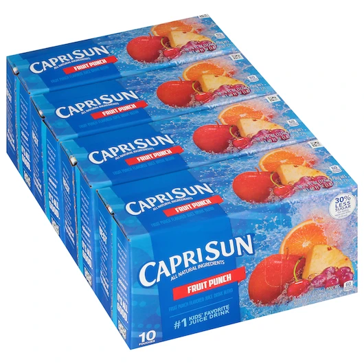 Capri Sun Fruit Punch, 6 Fluid Ounces, 40 Per Case