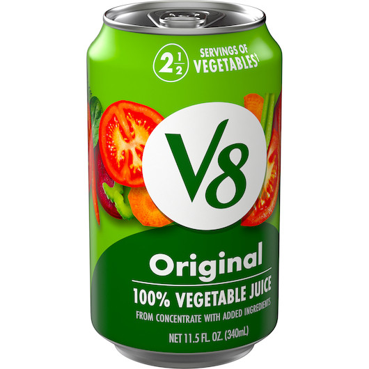 V8 Original Vegetable Juice Can, 11.5 Fluid Ounce, 24 Per Case