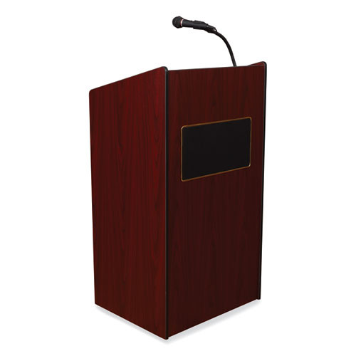 Oklahoma Sound Aristocrat Sound Lectern, 25 X 20 X 46, Mahogany