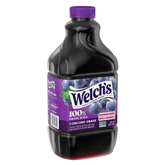 Welch's 100% Concord Grape Juice, 64 Fluid Ounce, 8 Per Case