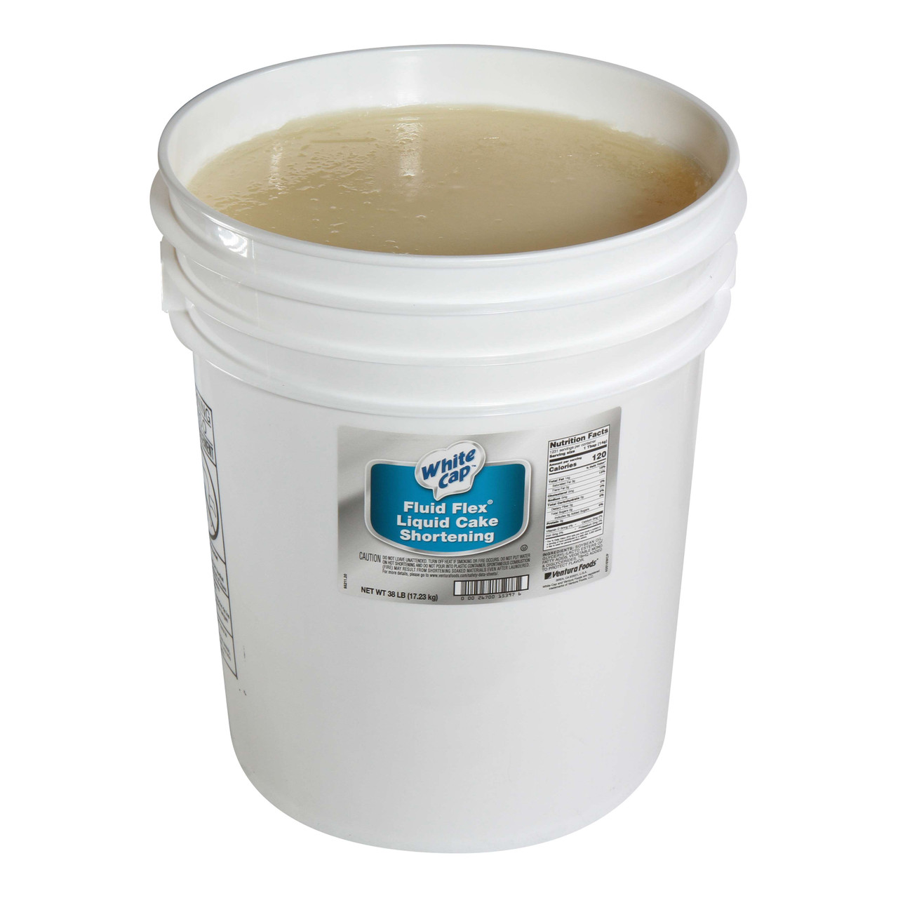 White Cap Fluid Flex Liquid Cake Shortening, 38 Pound, 1 Each