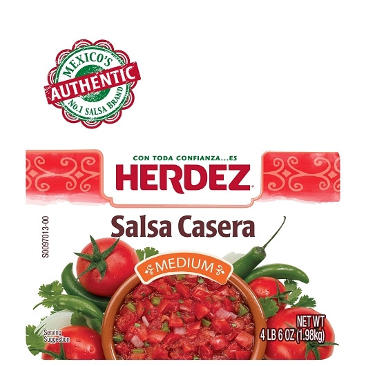 Herdez Medium Salsa Picante Casera Jug, 70 Ounce, 6 Per Case
