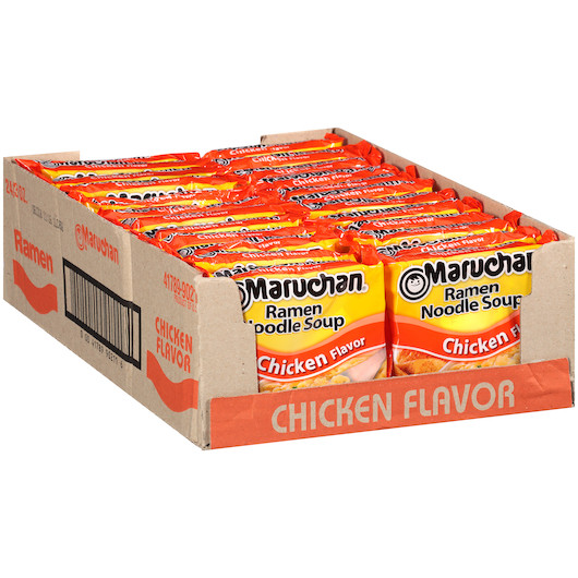 Maruchan Instant Chicken Flavored Ramen Noodle Soup, 3 Ounce, 24 Per Case