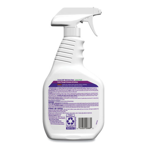 Formula 409® Multi-Surface Cleaner, Lemon, 32 oz Spray Bottle, 9/Carton