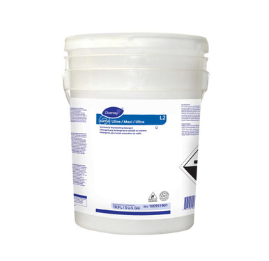 Diversey Suma Ultra L2, Mechanical Warewashing Detergent, 18.93 oz, Pail