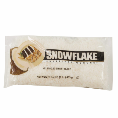 Snowflake Flake Sweetened Coconut 10 Bag 1 Pound