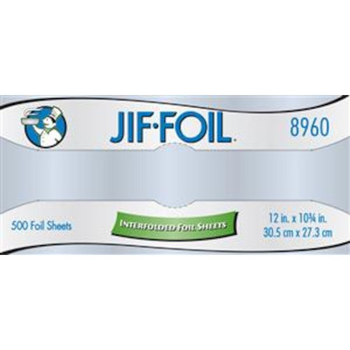 Jif Interfolded Foil Sheets 12 X 10.75, 6/Case