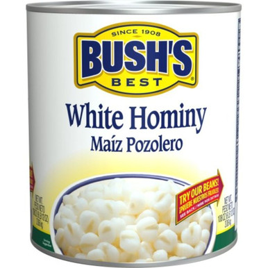 Bush's Best White Hominy Beans, 108 Ounce, 6 Per Case