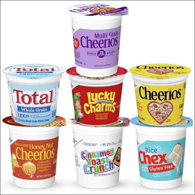 General Mills Adult Variety Pack Single Serve Cereal Cups, 1.63 Ounces ...