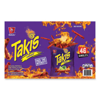 Takis Fuego, 1 Oz Bags, 46 Bags/box