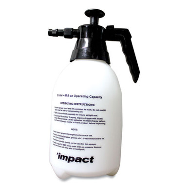 Impact Pump-Up Sprayer/Foamer, 64 oz, Translucent White/Black