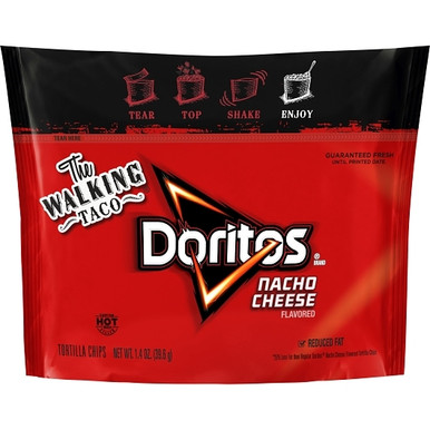 Doritos Nacho Reduced Fat Tortilla Chips, 1.4 Ounce, 44 Per Case