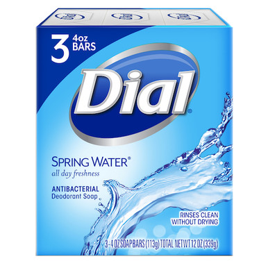 Dial Spring Water Bar Soap, 12 Ounce, 12 Per Case